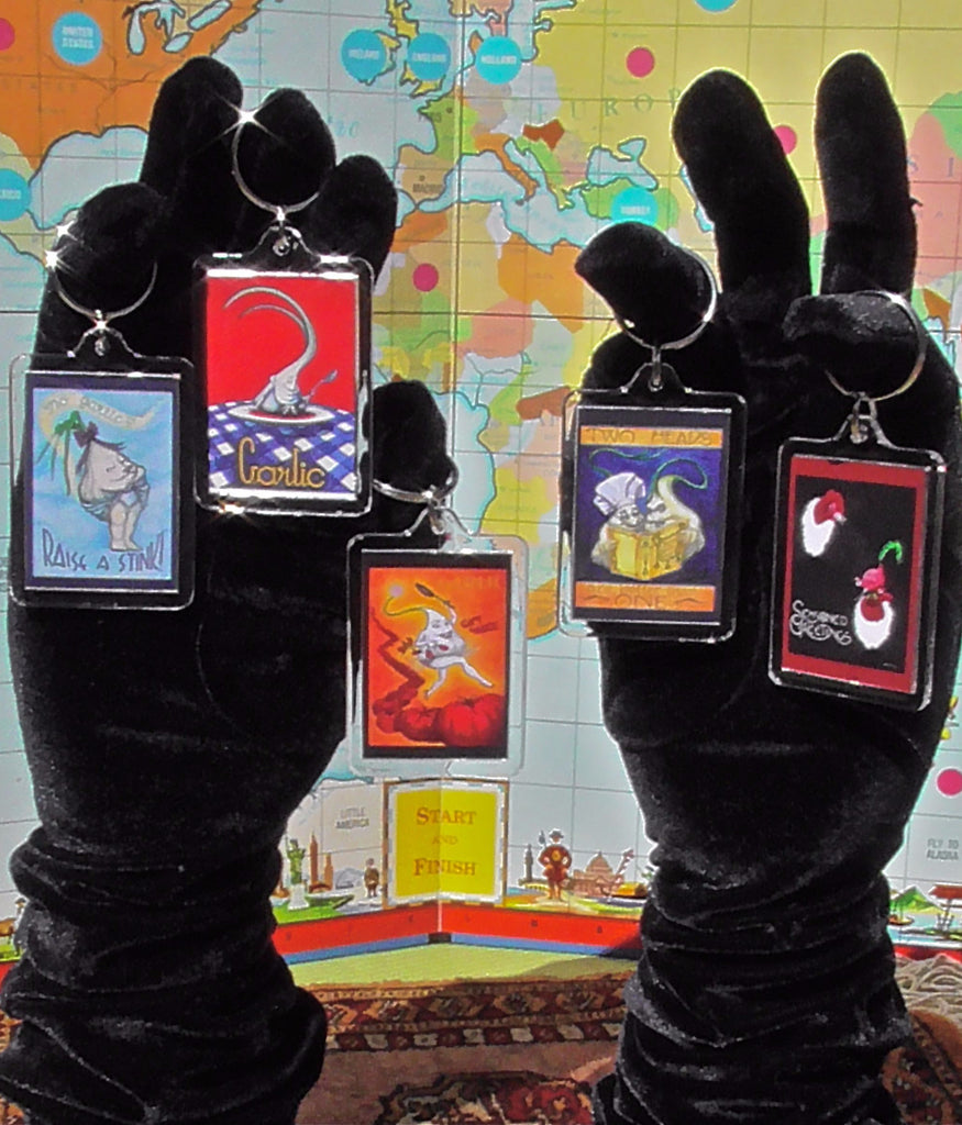 Garlic Collection Keychains – Hayward Perez Designs